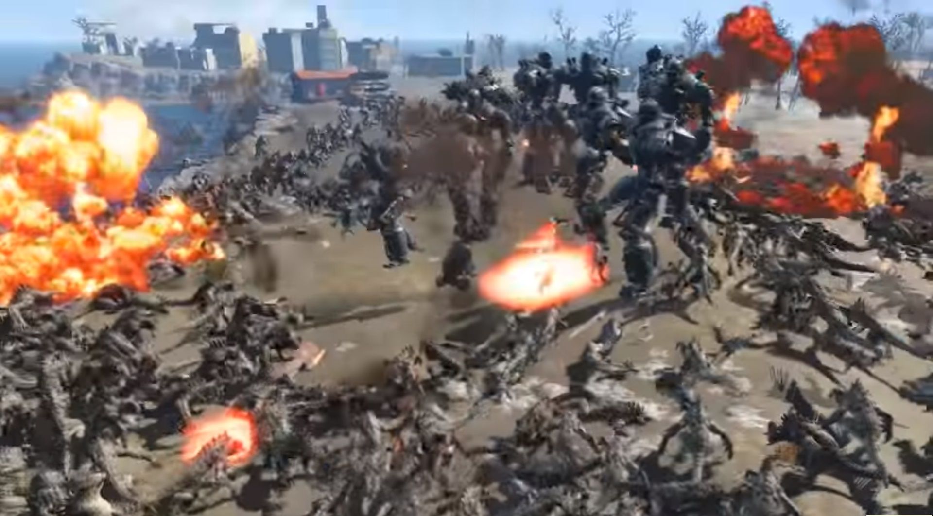 1000 Deathclaws Vs 10 Liberty Prime: Watch Humanity's Greatest Weapon ...