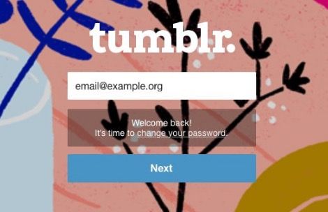 Tumblr Making Some Users Change Passwords, But Why? Old Email Account ...