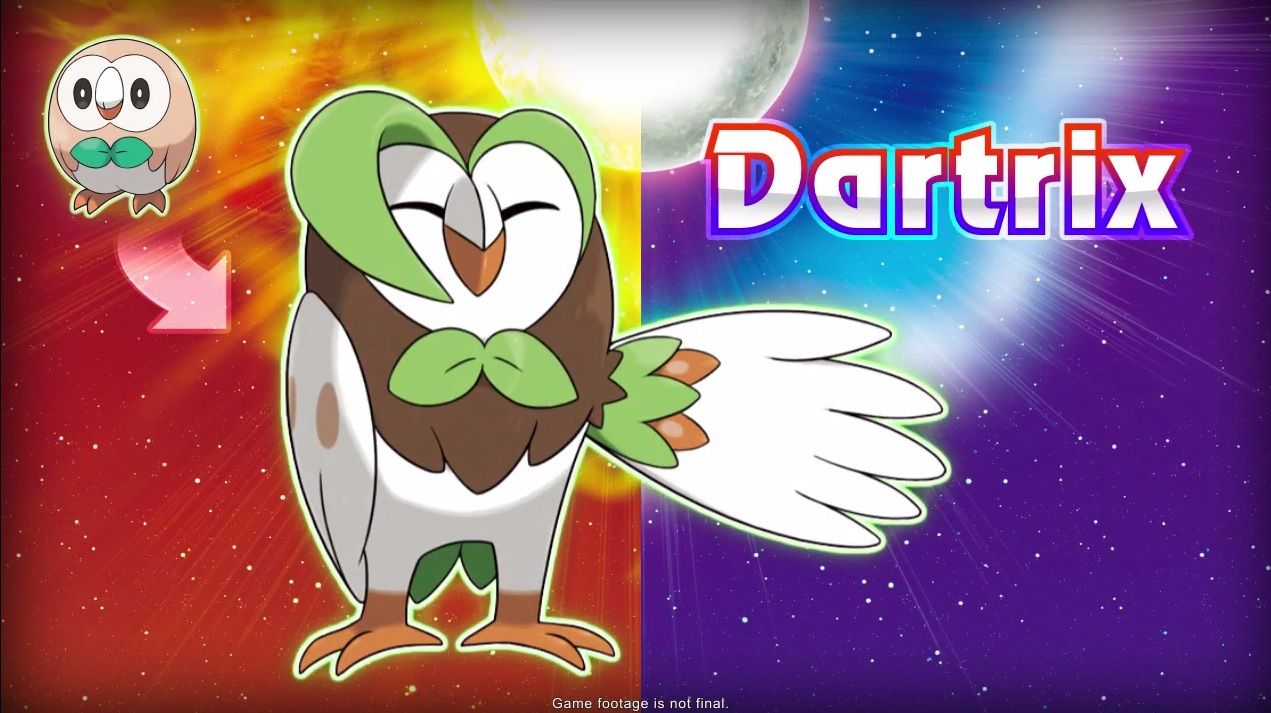 Pokémon Sun And Moon Starter Evolutions Dartrix Is The Best Nothing