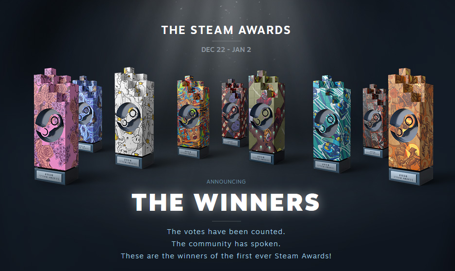 2016 Steam Awards Winners Full List- The Votes Are In And Counted