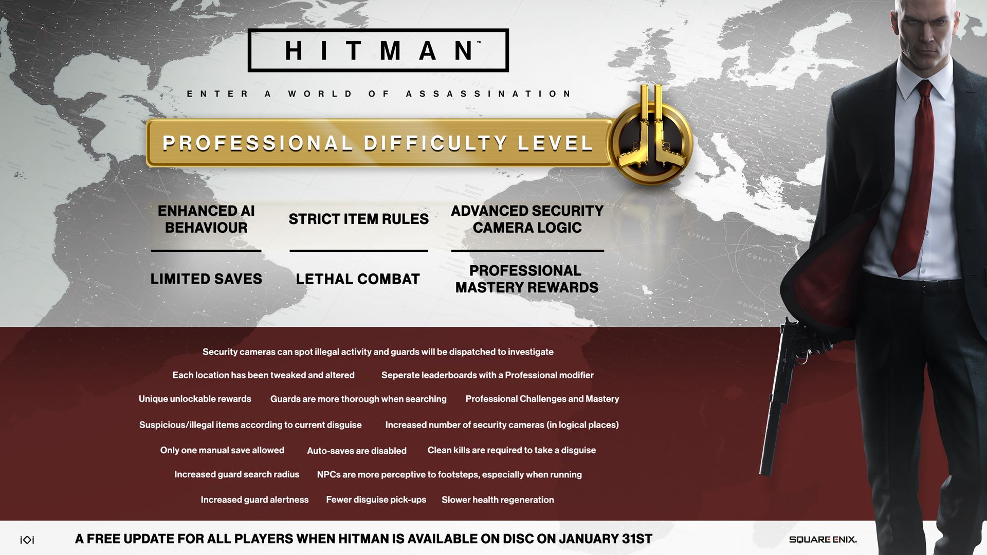 'Hitman' January Update Coming Jan. 31; Includes New Professional ...