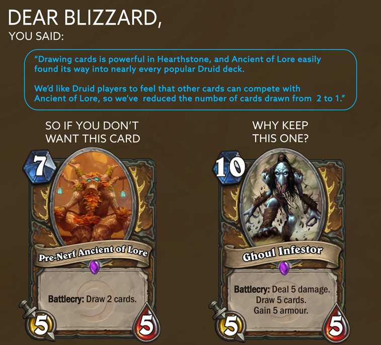 Hearthstone Ancient Of Lore Was Nerfed, Why Not Ultimate Infestation Too?