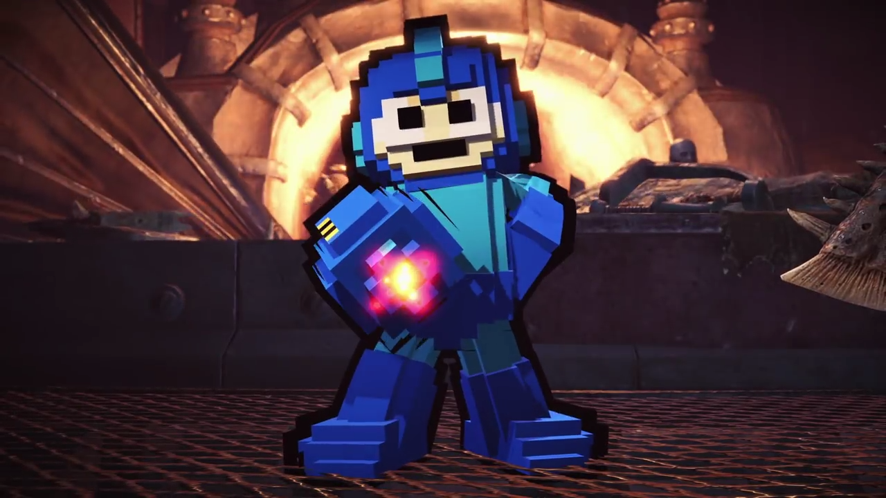 You Can Dress Up Your Palico in Monster Hunter World Like Mega Man