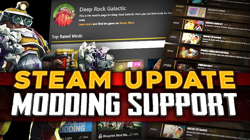 Deep Rock Galactic Update: Modding Support and Bug Fixes