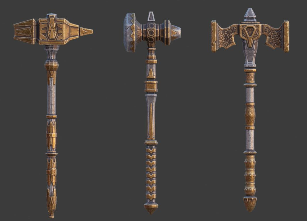 Fantasy Warhammer Weapon